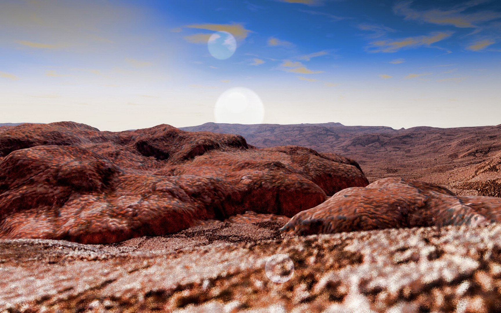 3d Model Desert Packed