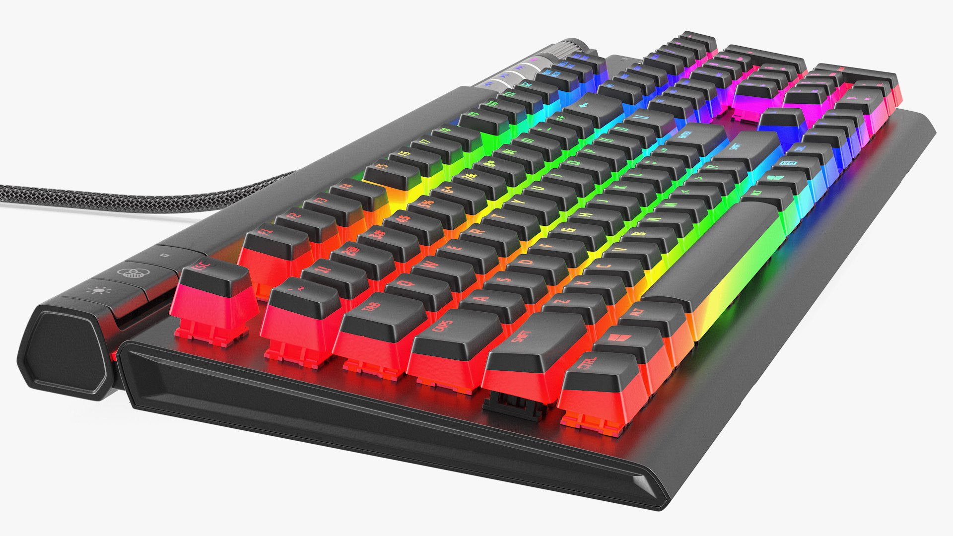 3D rgb mechanical gaming keyboard model - TurboSquid 1684021