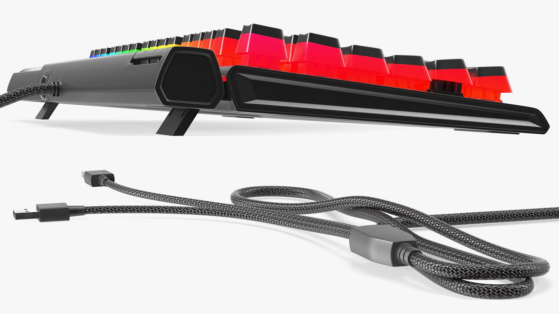 3D rgb mechanical gaming keyboard model - TurboSquid 1684021