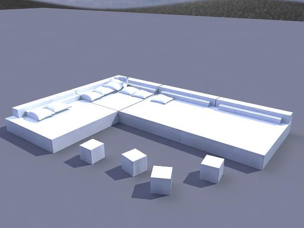 sofa chill 3d model