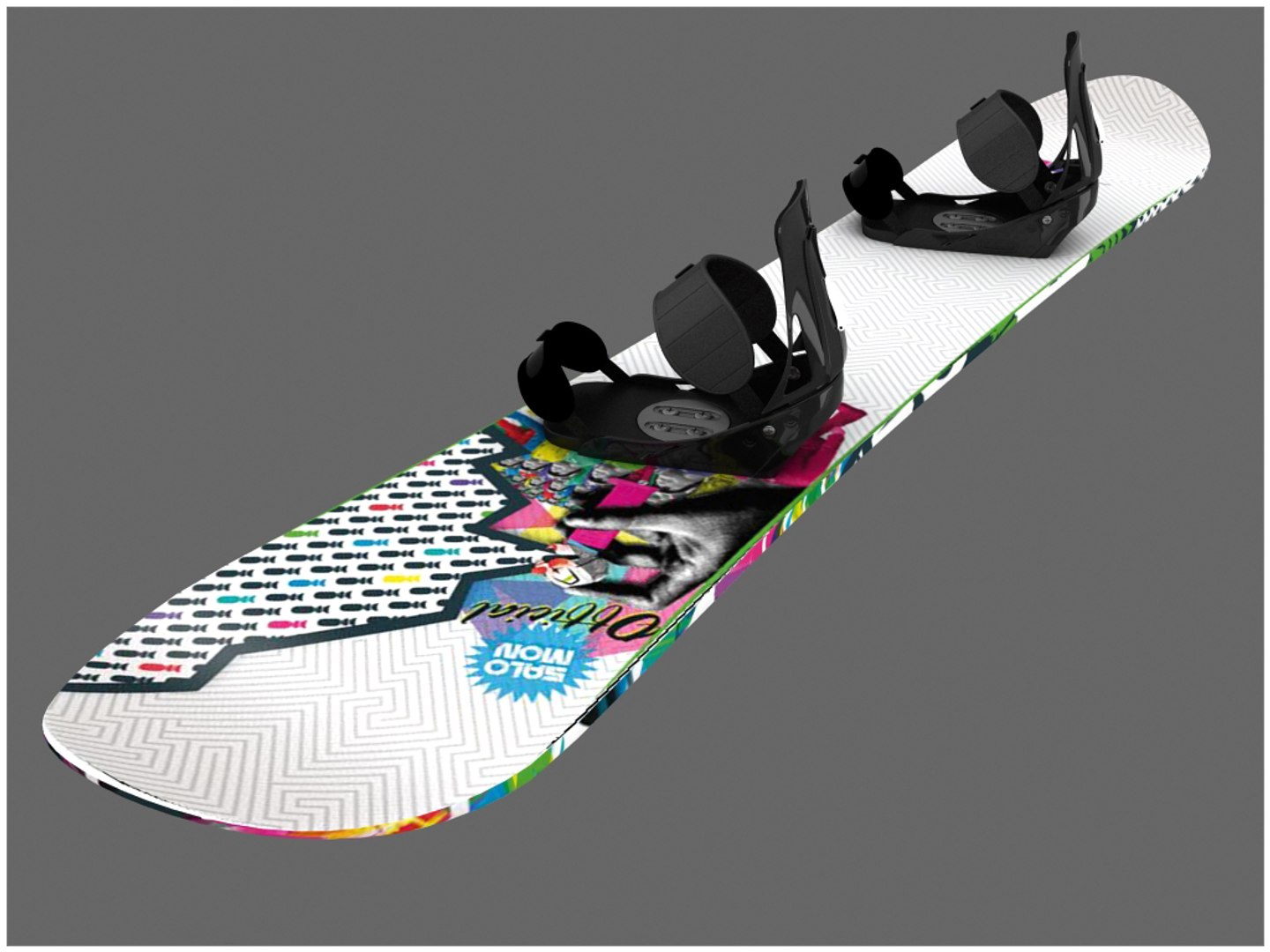 snow board snowboard 3d model