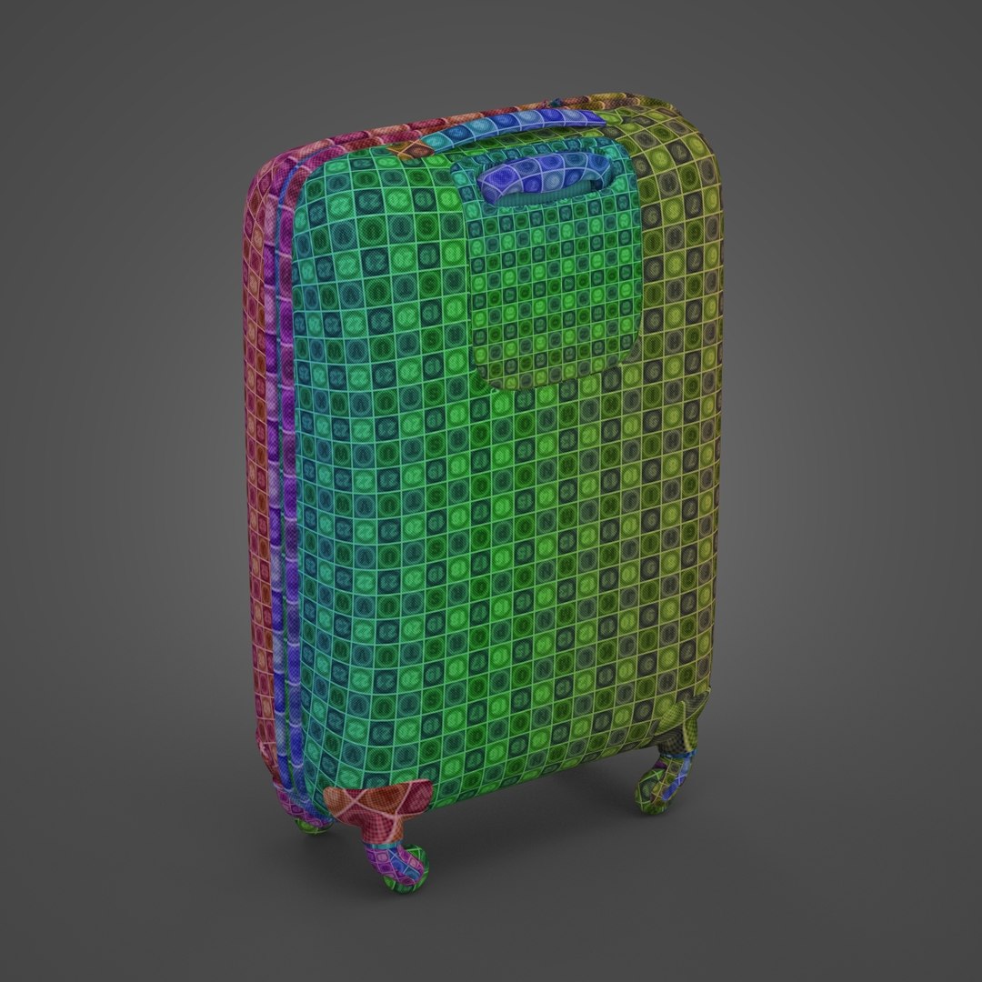 Luggage Case Suitcase Travel Bag 3d Model