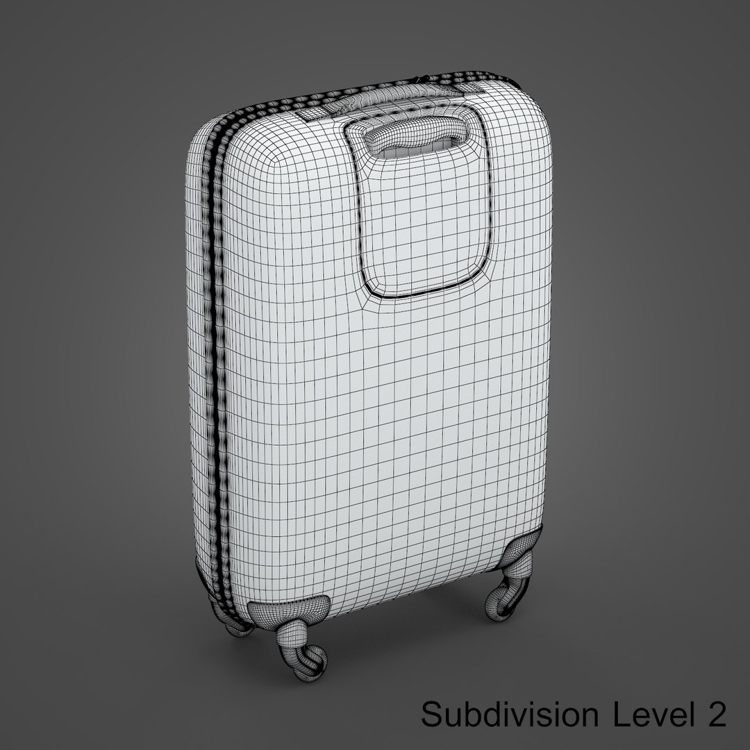Luggage Case Suitcase Travel Bag 3d Model