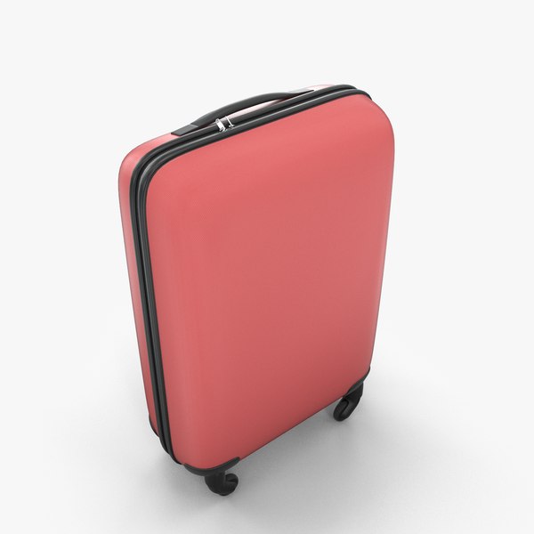 luggage case suitcase travel bag 3d model