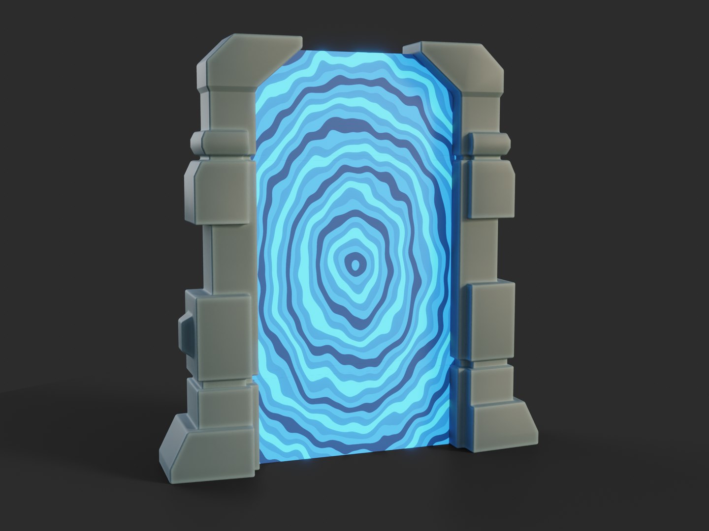 Cartoon Portal 1 3d Turbosquid 2063617