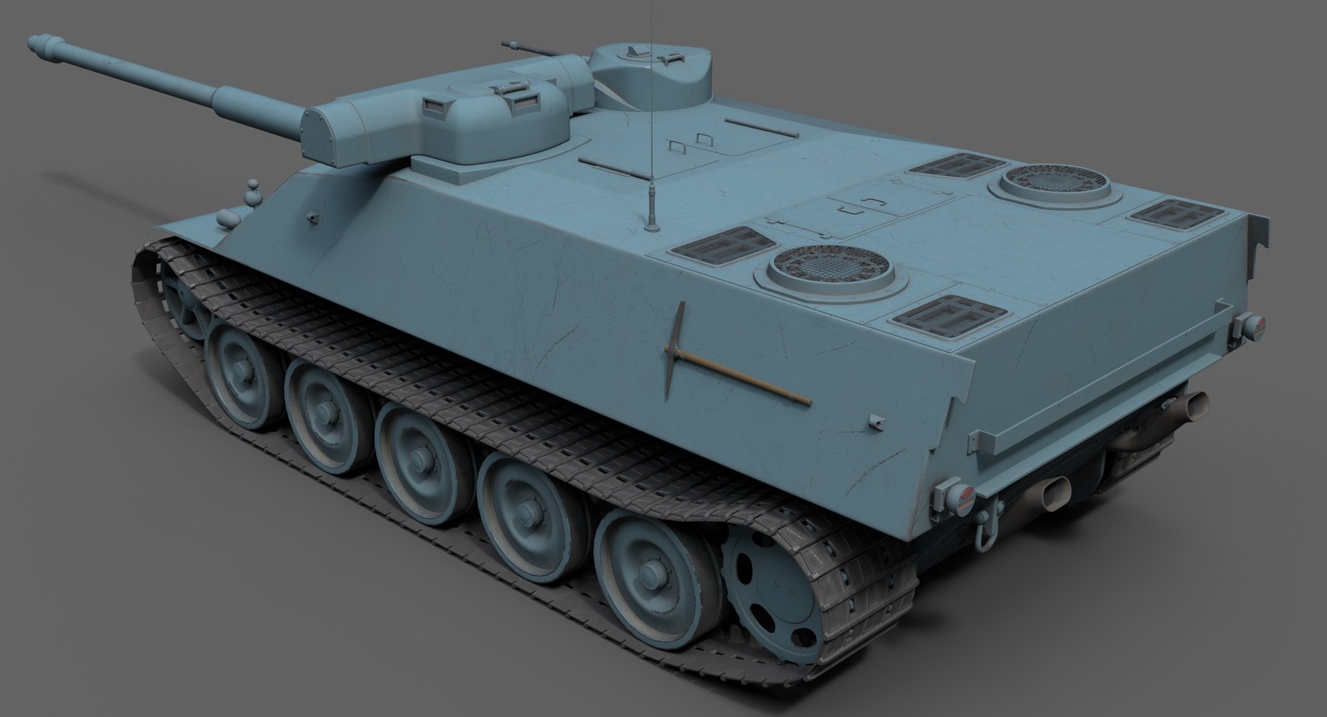 3D franch heavy tank amx - TurboSquid 1331842