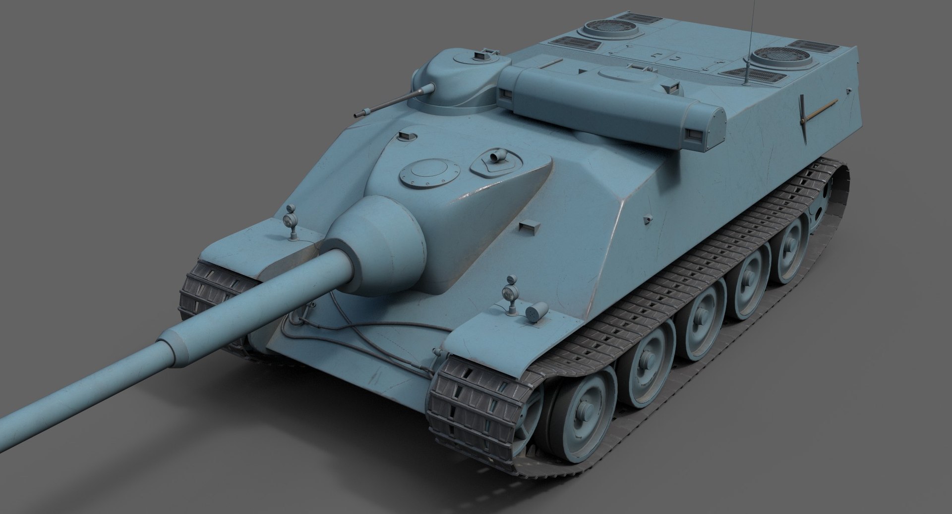 3D franch heavy tank amx - TurboSquid 1331842