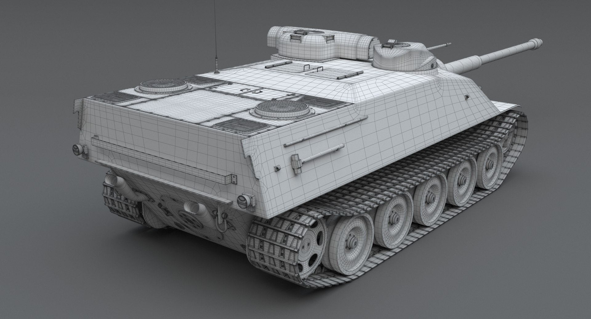 3D franch heavy tank amx - TurboSquid 1331842