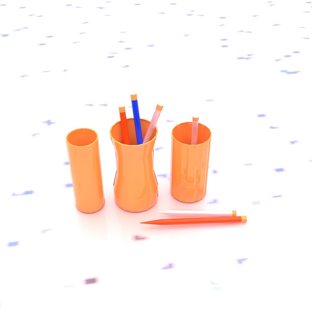 3D Pen Holder Model - TurboSquid 1619979