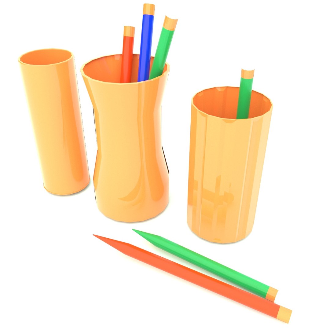 3D Pen Holder Model - TurboSquid 1619979
