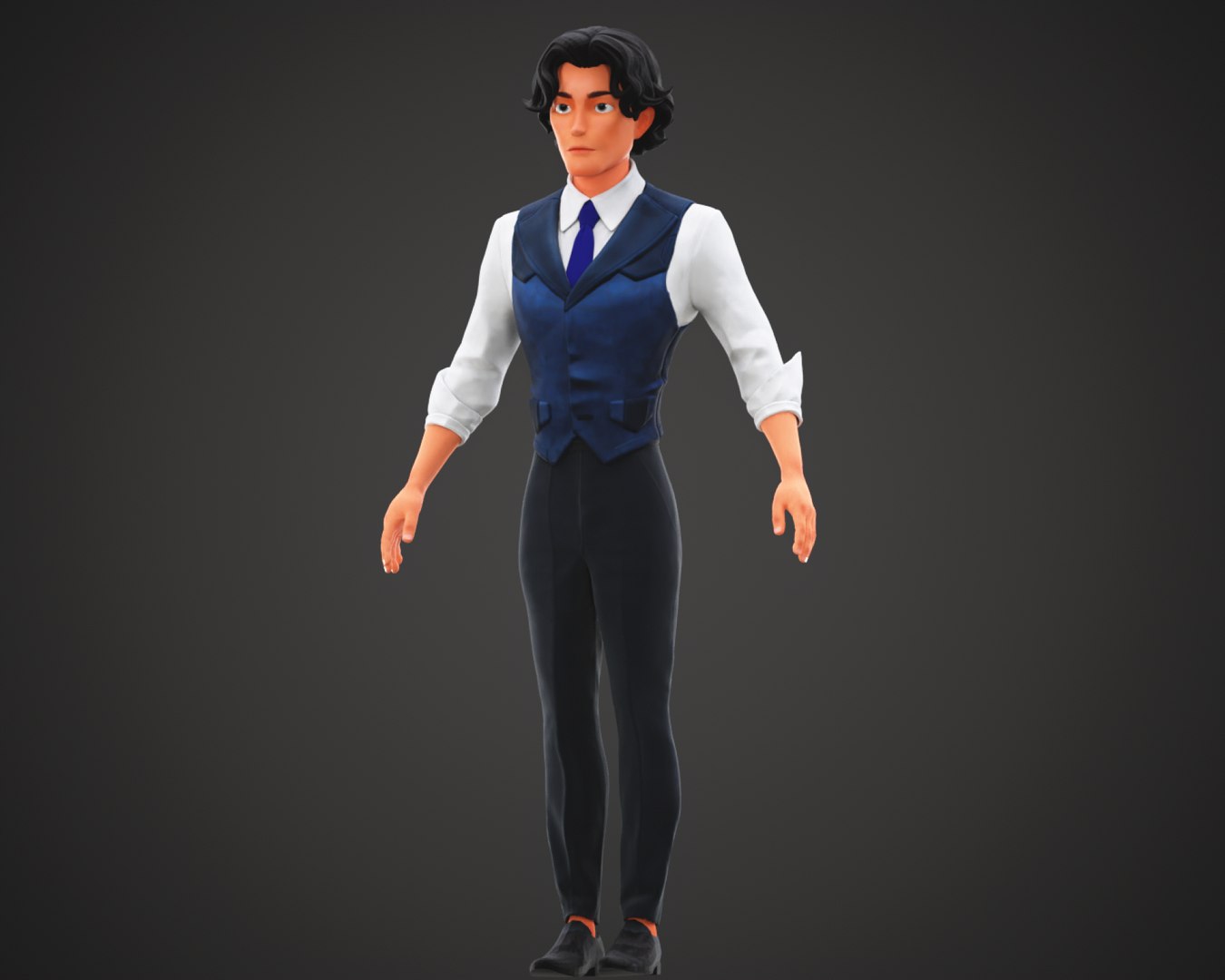 Stylized Cartoon Boy Character Rigged1 3D Model - TurboSquid 1980333