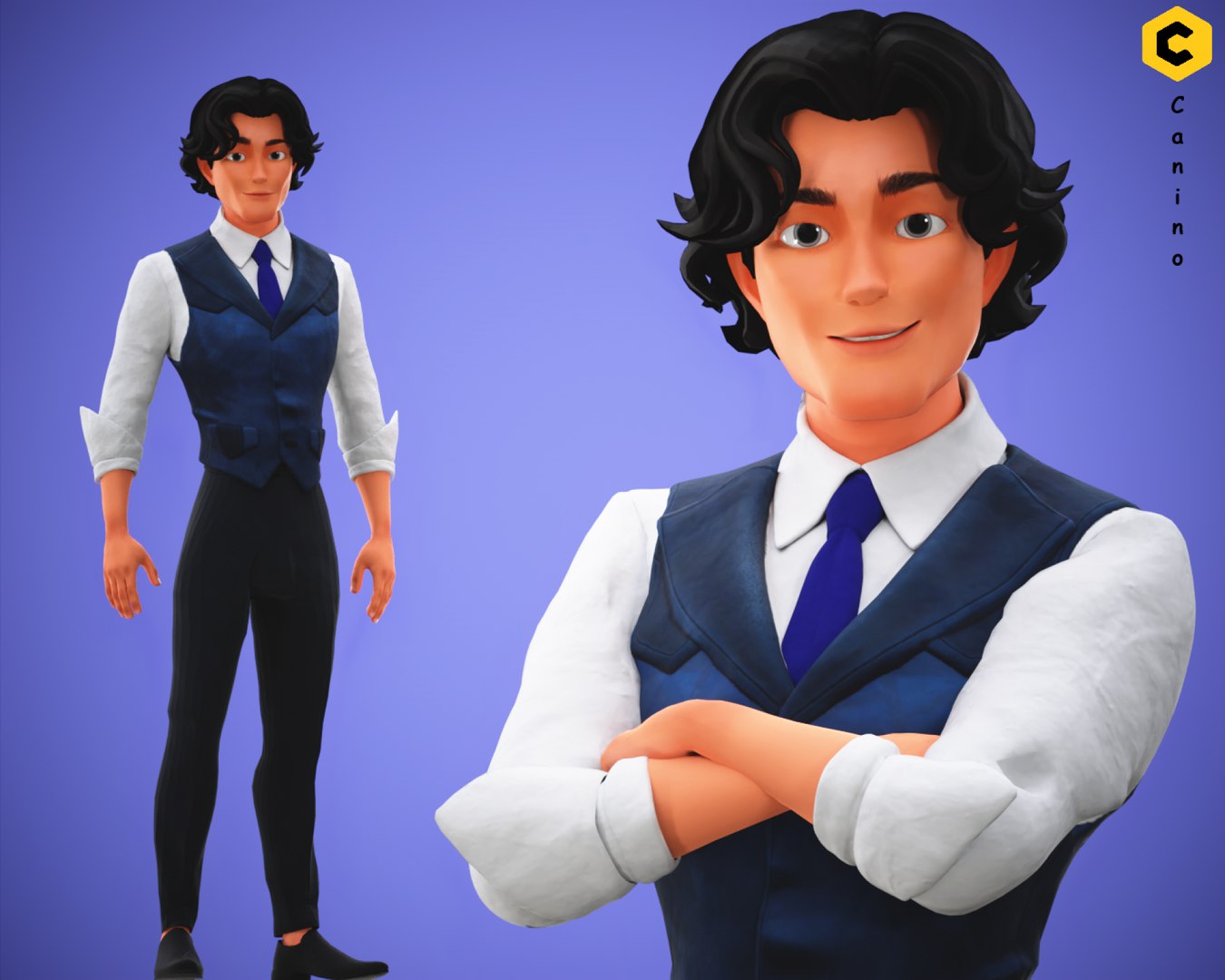 Stylized Cartoon Boy Character Rigged1 3D Model - TurboSquid 1980333