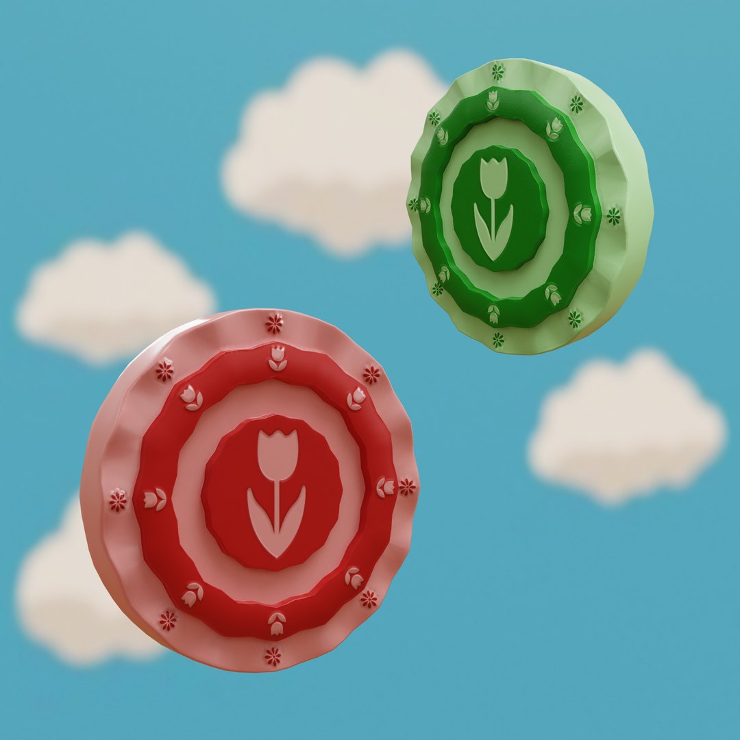 Cartoon Coin12 3D Model - TurboSquid 1994478