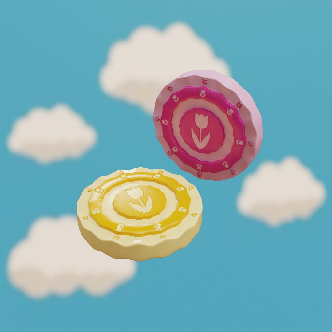 Cartoon Coin12 3D Model - TurboSquid 1994478