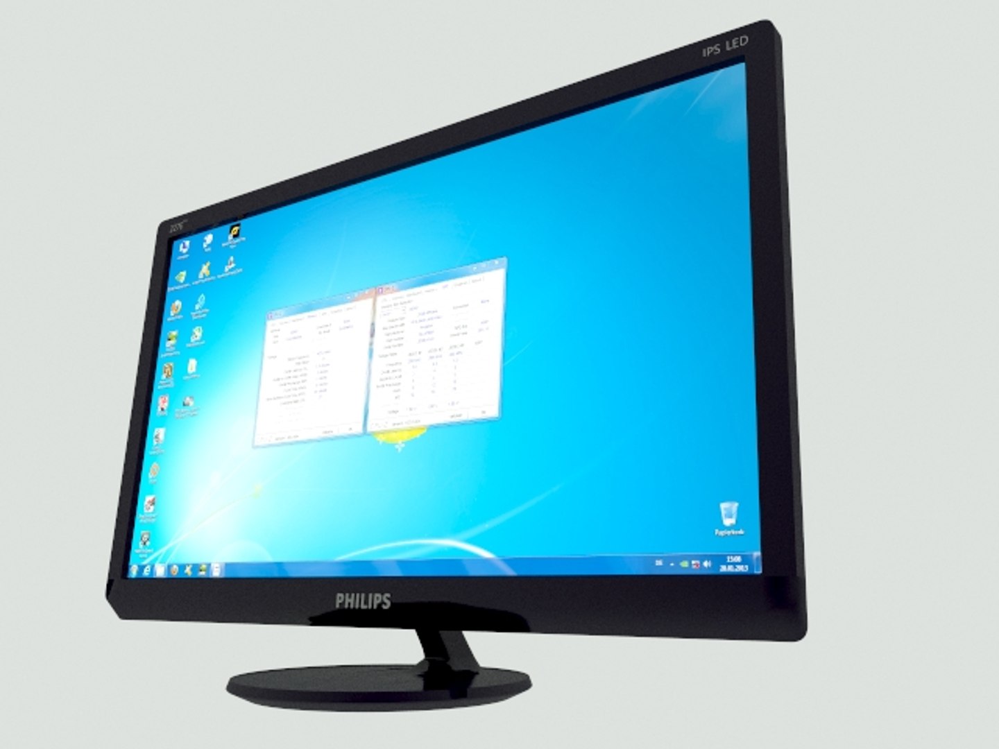 monitor philips e-line 227e4qhad 3d model