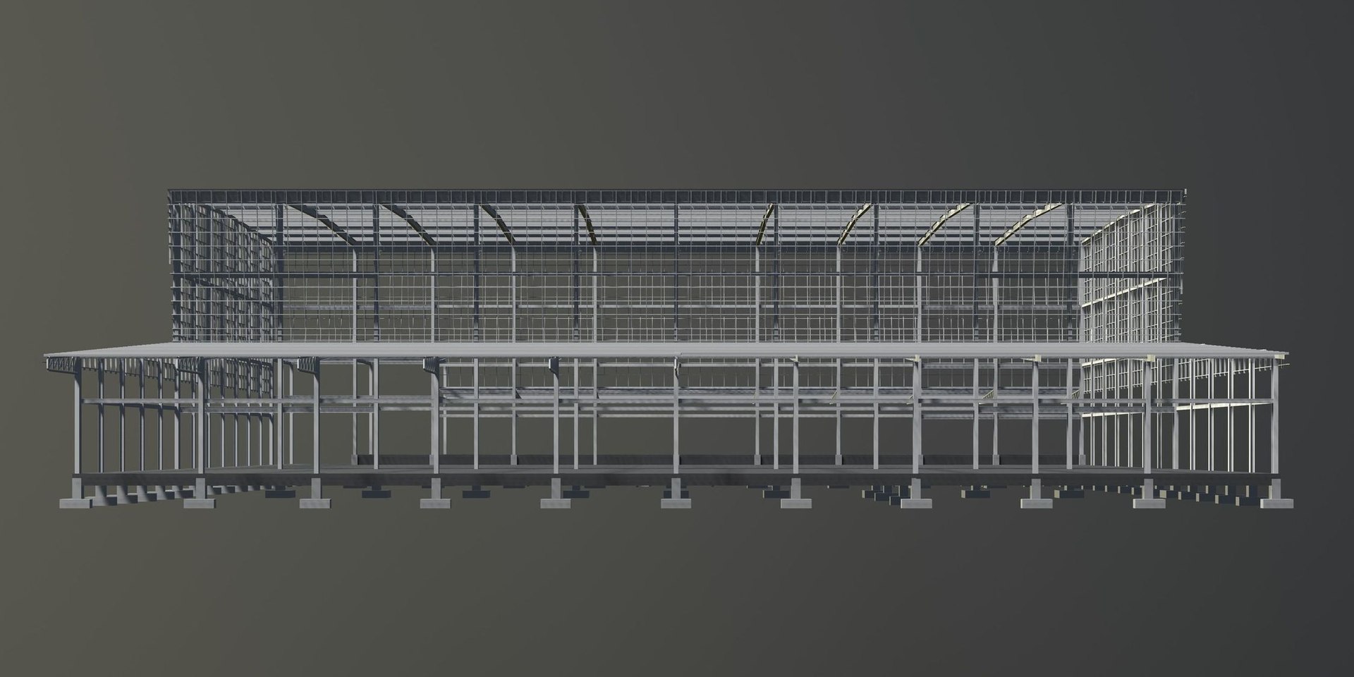 Building in structure 3D model - TurboSquid 2065425