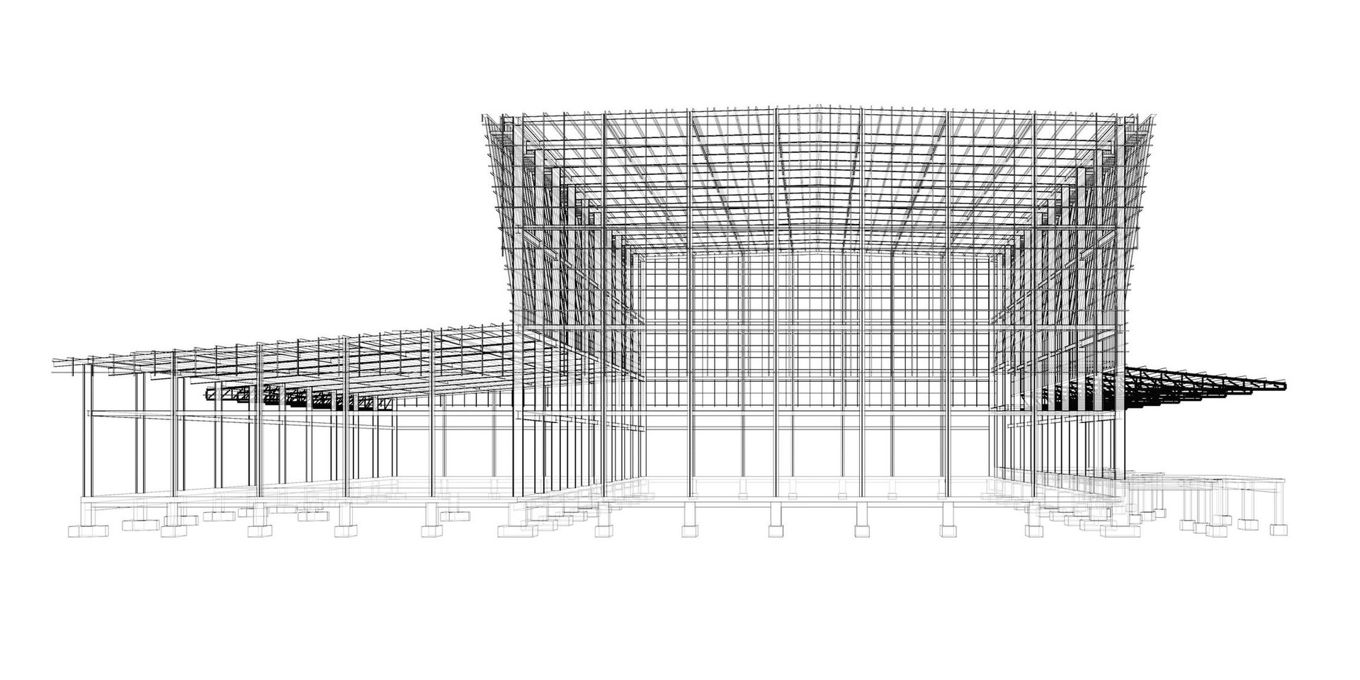 Building in structure 3D model - TurboSquid 2065425