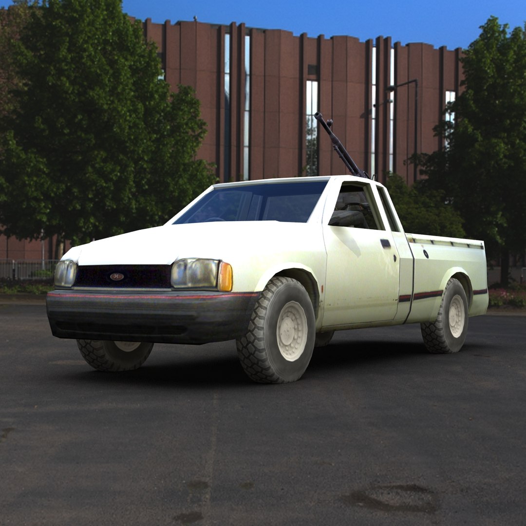 technical pickup truck 3ds