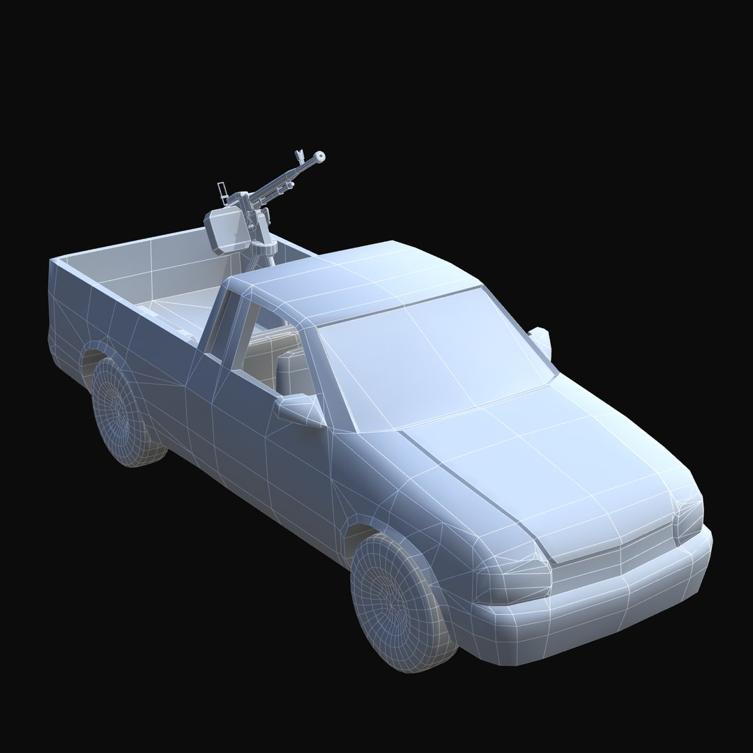 technical pickup truck 3ds