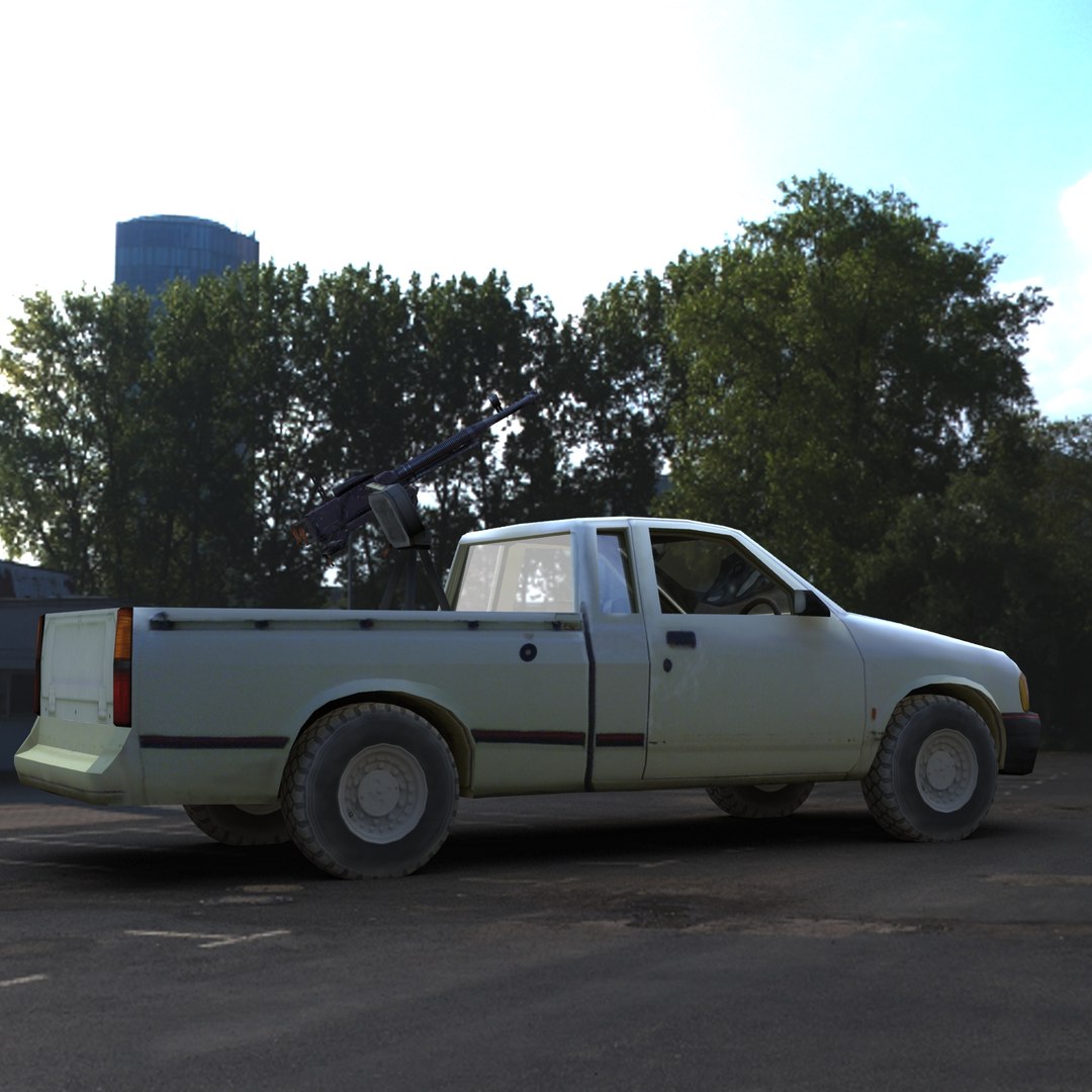 technical pickup truck 3ds
