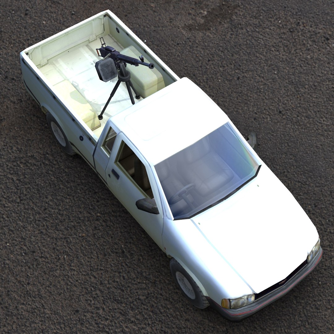 technical pickup truck 3ds