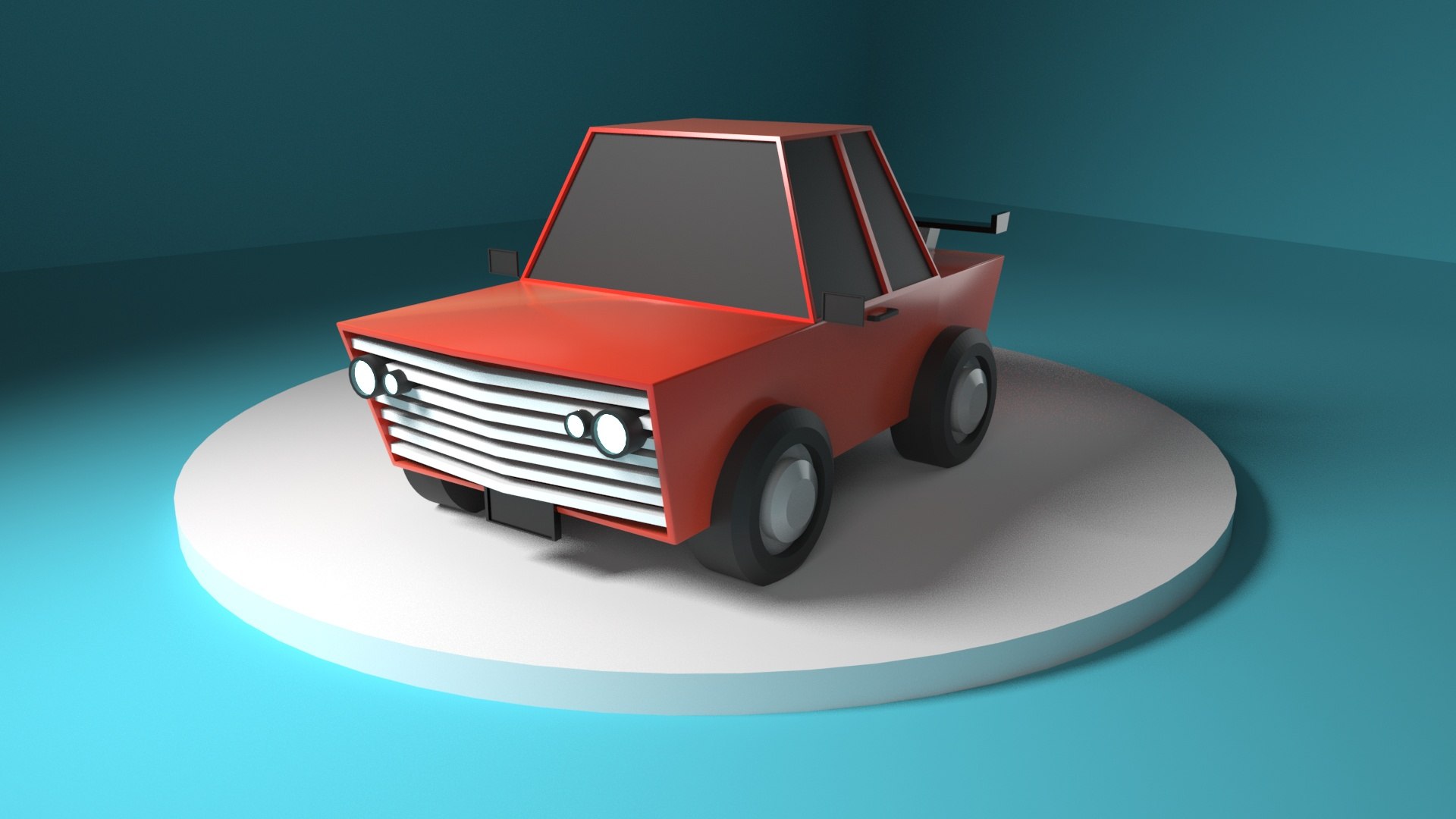 3D Low Poly Car 3D Model - TurboSquid 2323755