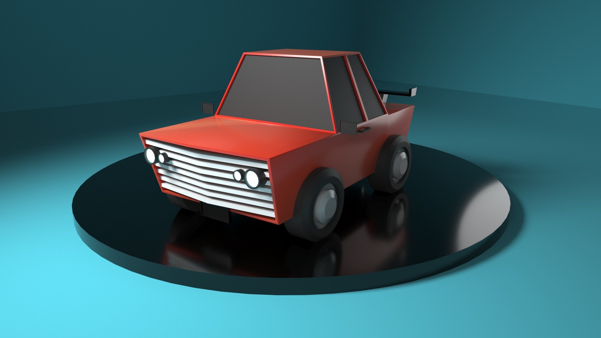 3D Low Poly Car 3D Model - TurboSquid 2323755