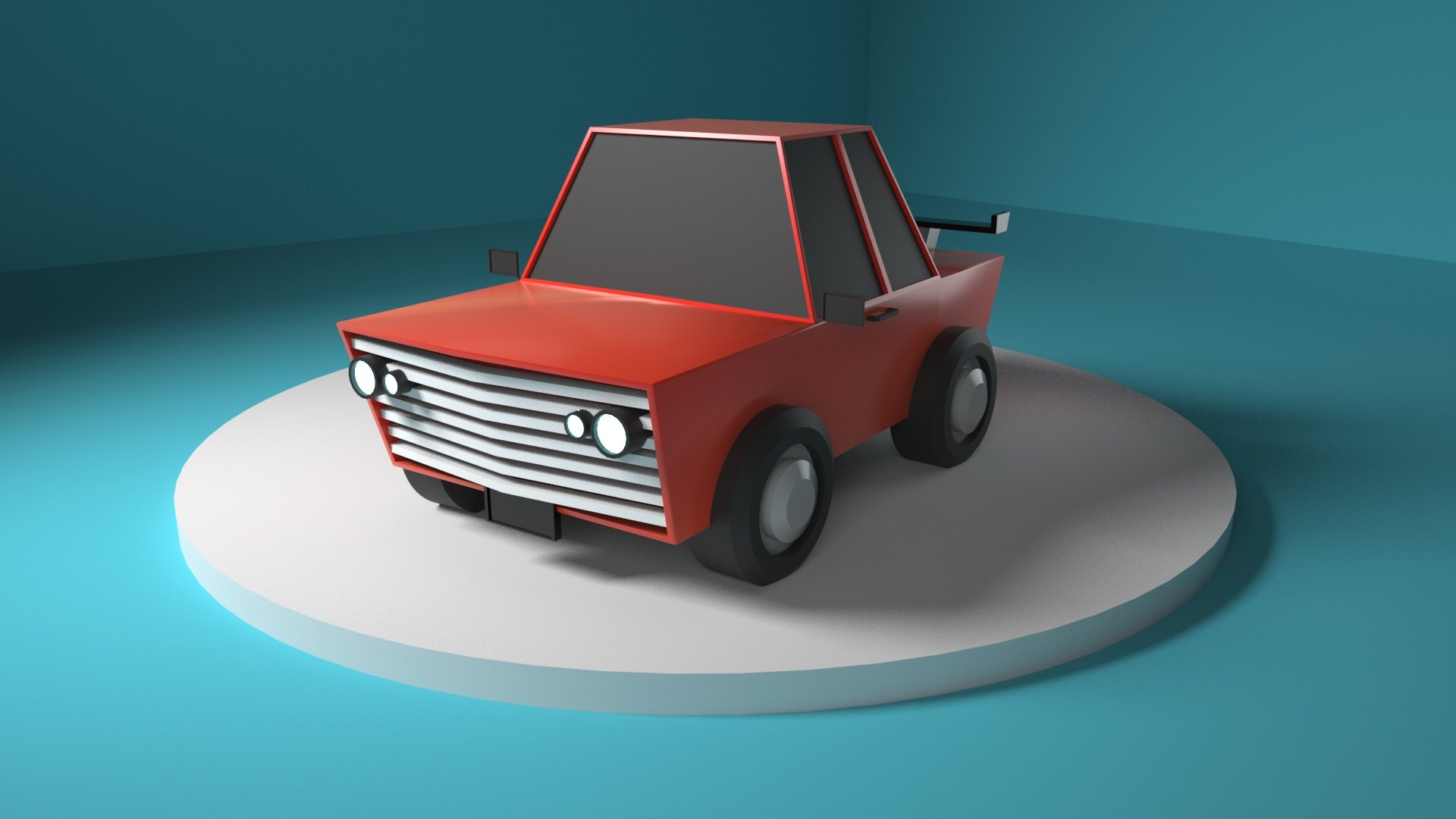 3D Low Poly Car 3D Model - TurboSquid 2323755