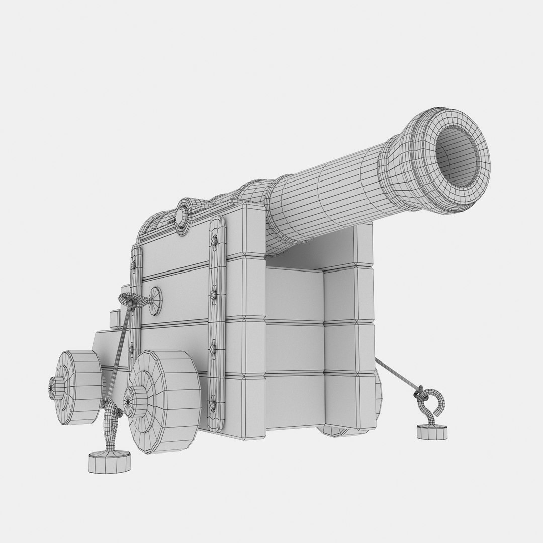 3D Model Ancient Cannon - TurboSquid 1171064