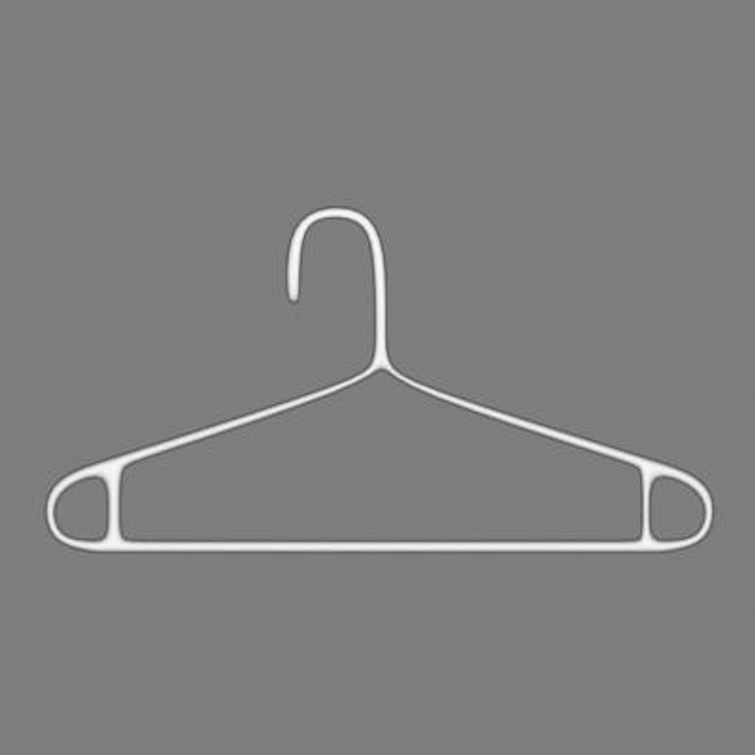 3d Model Hanger Clothes Plastic