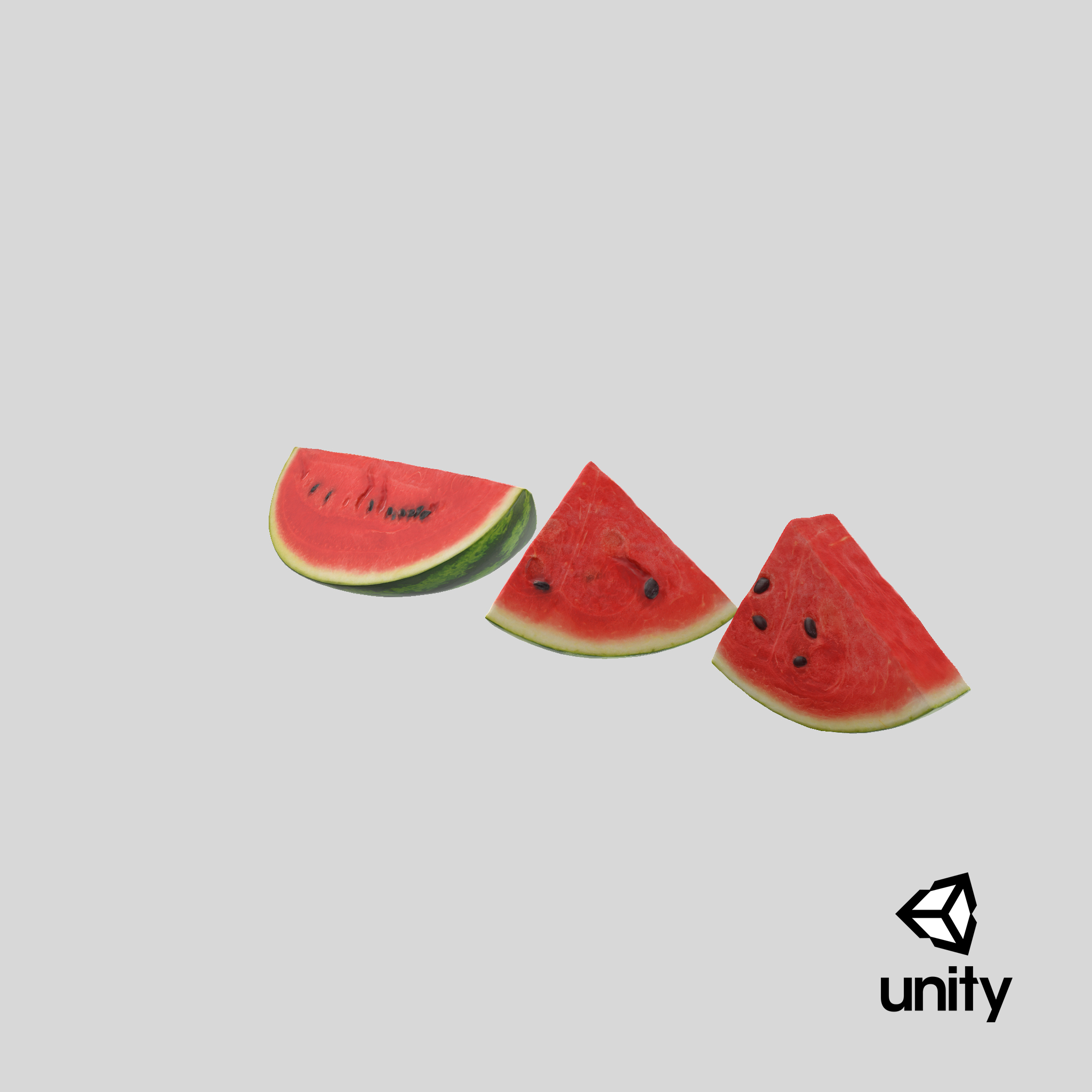 Watermelon Slice Set 3D model - TurboSquid 1818575