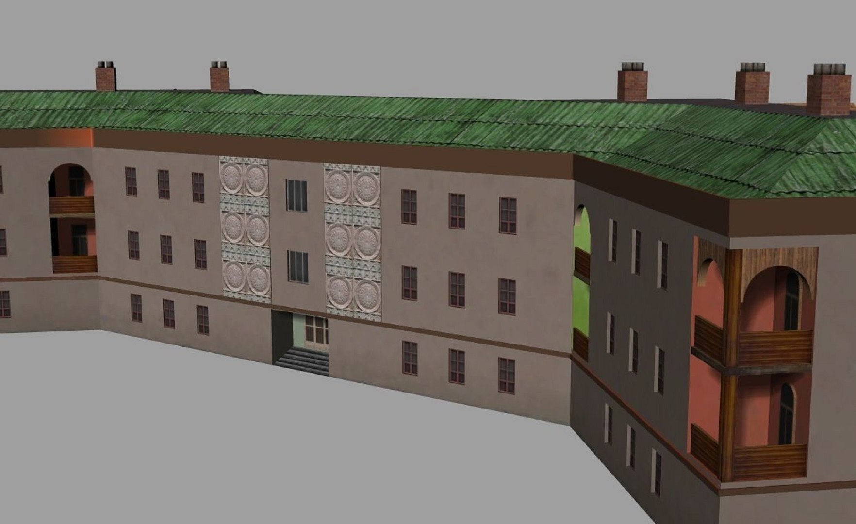 Armenian Residential Stalinka Buildings 3D - TurboSquid 2212115