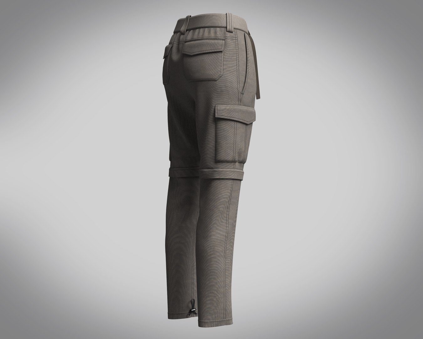 Ladies Zip Pocket Pant 3D Model - TurboSquid 1981829