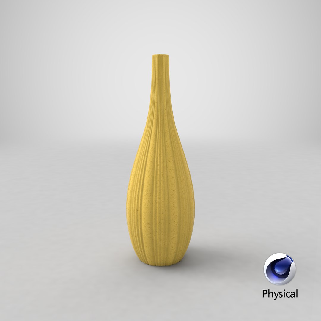 3D Model Tall Matt Ceramic Vase - TurboSquid 1476261