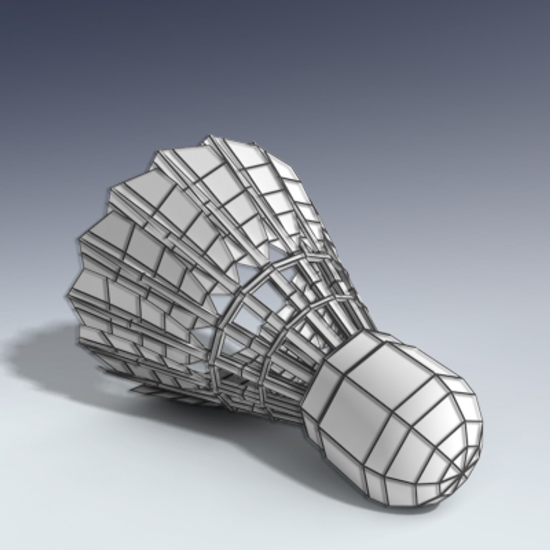 3d Model Badminton Shuttlecock