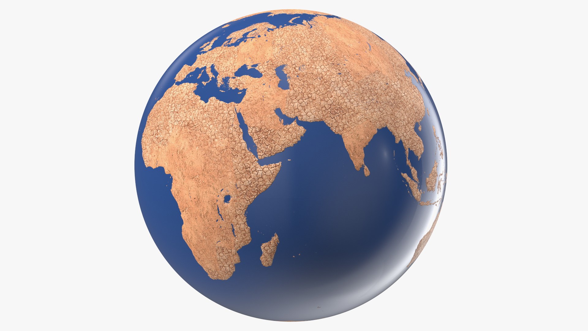 3D Planet Drought Earth World - TurboSquid 1697779