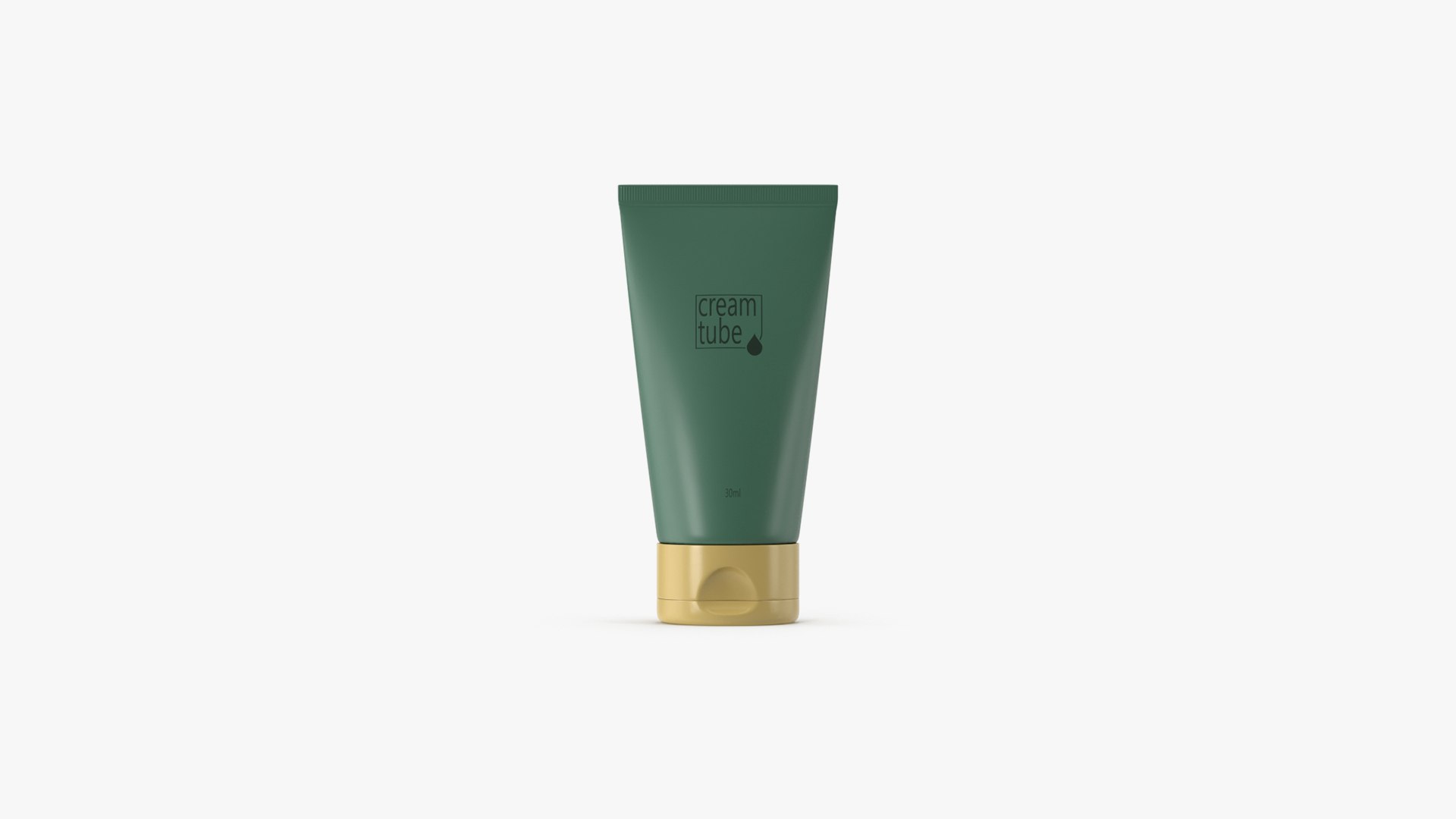 3D Model Cream Tube 90mm 30ML - TurboSquid 2344041
