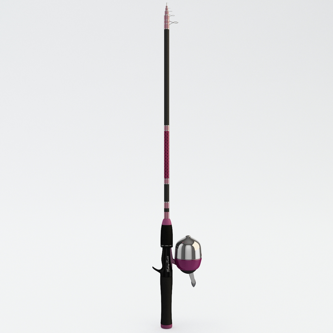 fishing rod 3d model