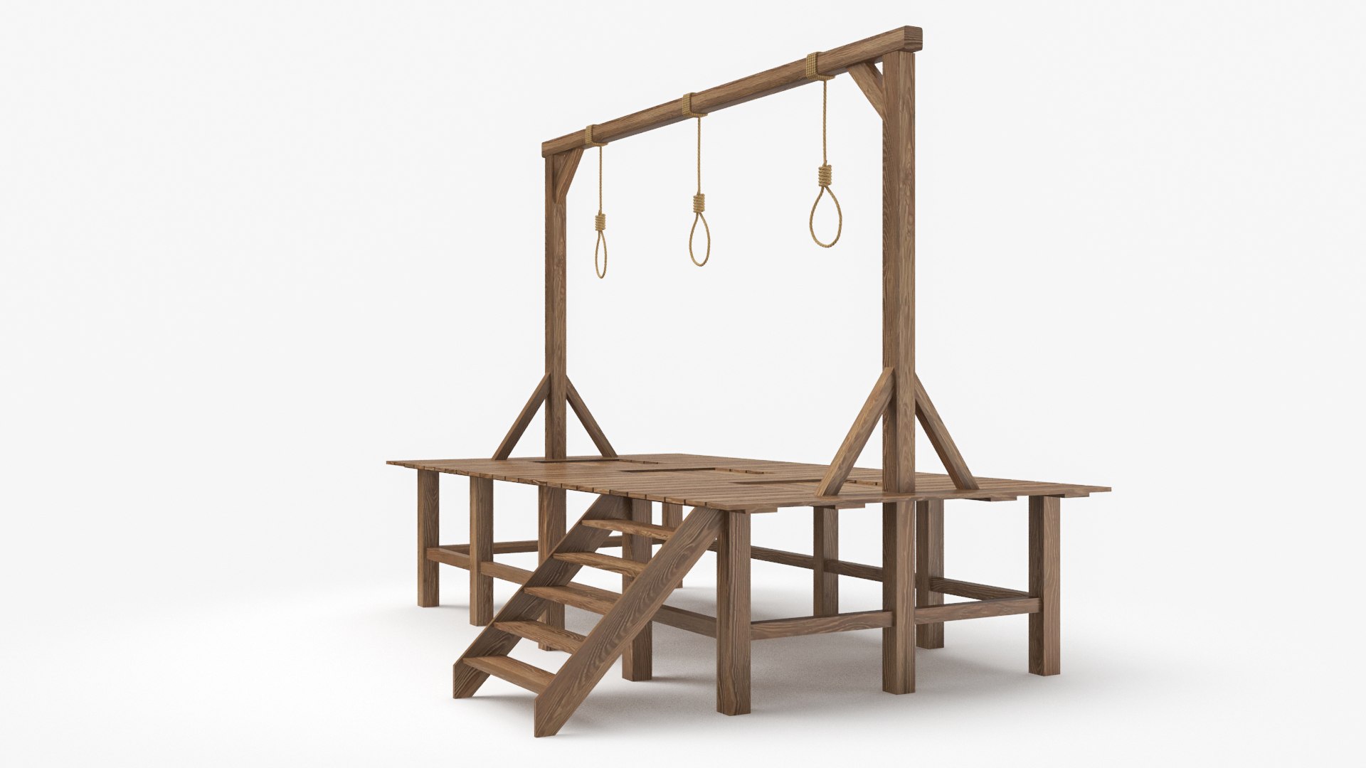 3D Gallows 01 Model - TurboSquid 2148729