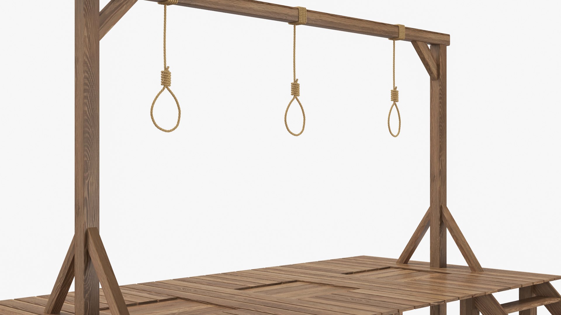 3D Gallows 01 Model - TurboSquid 2148729