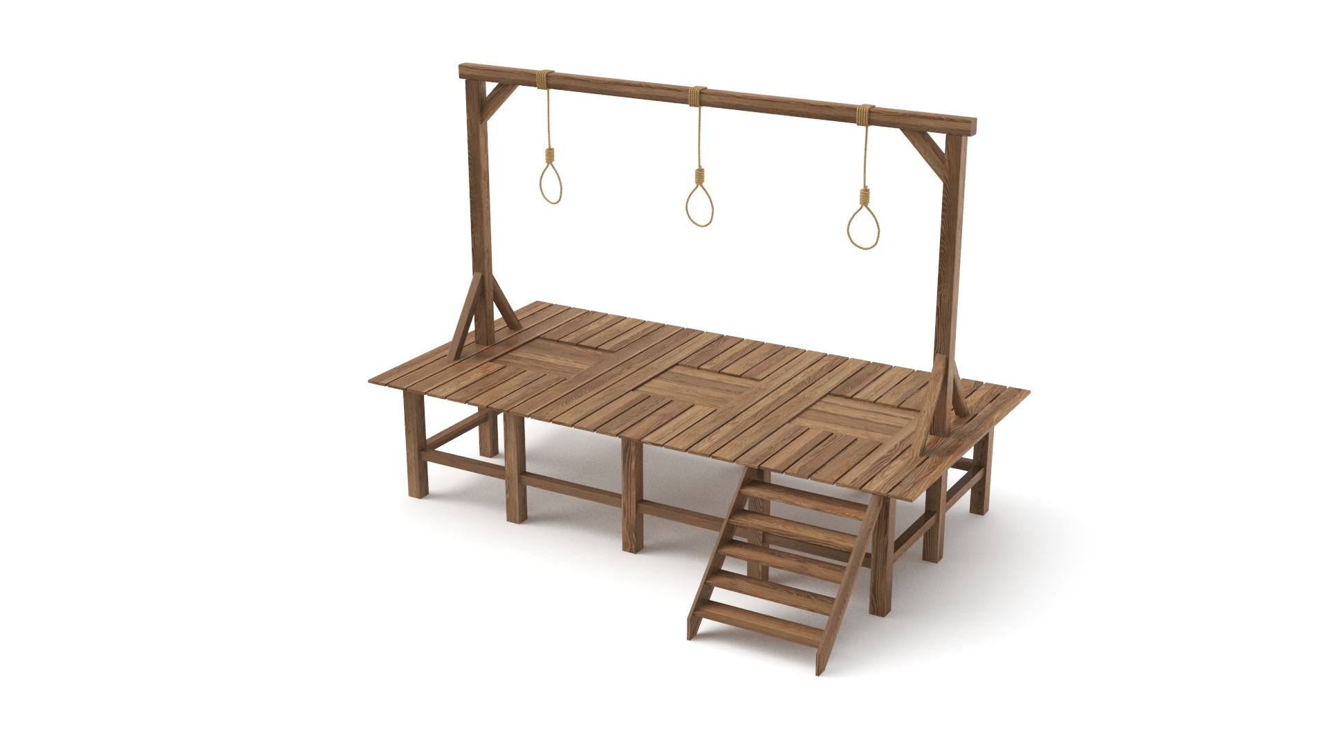 3D Gallows 01 Model - TurboSquid 2148729