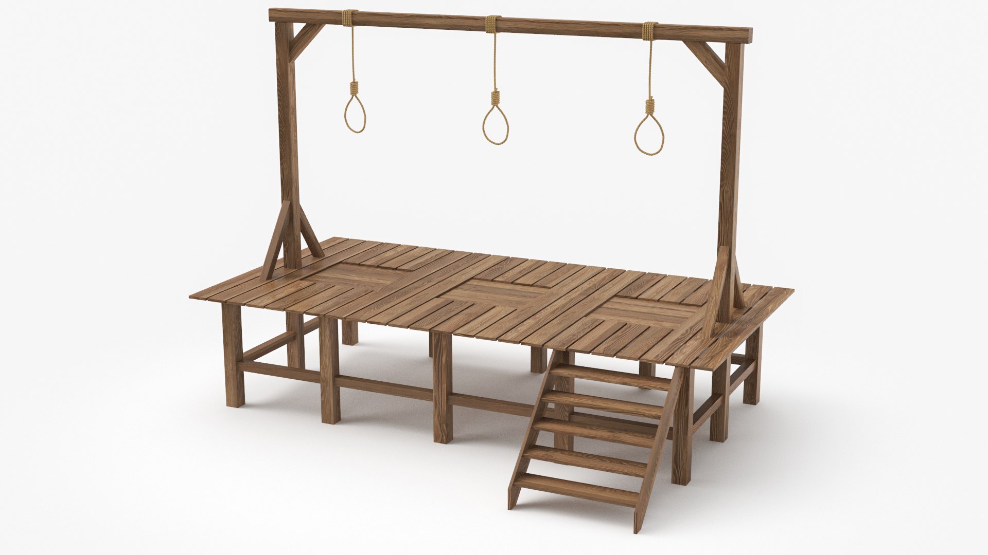 3D Gallows 01 Model - TurboSquid 2148729