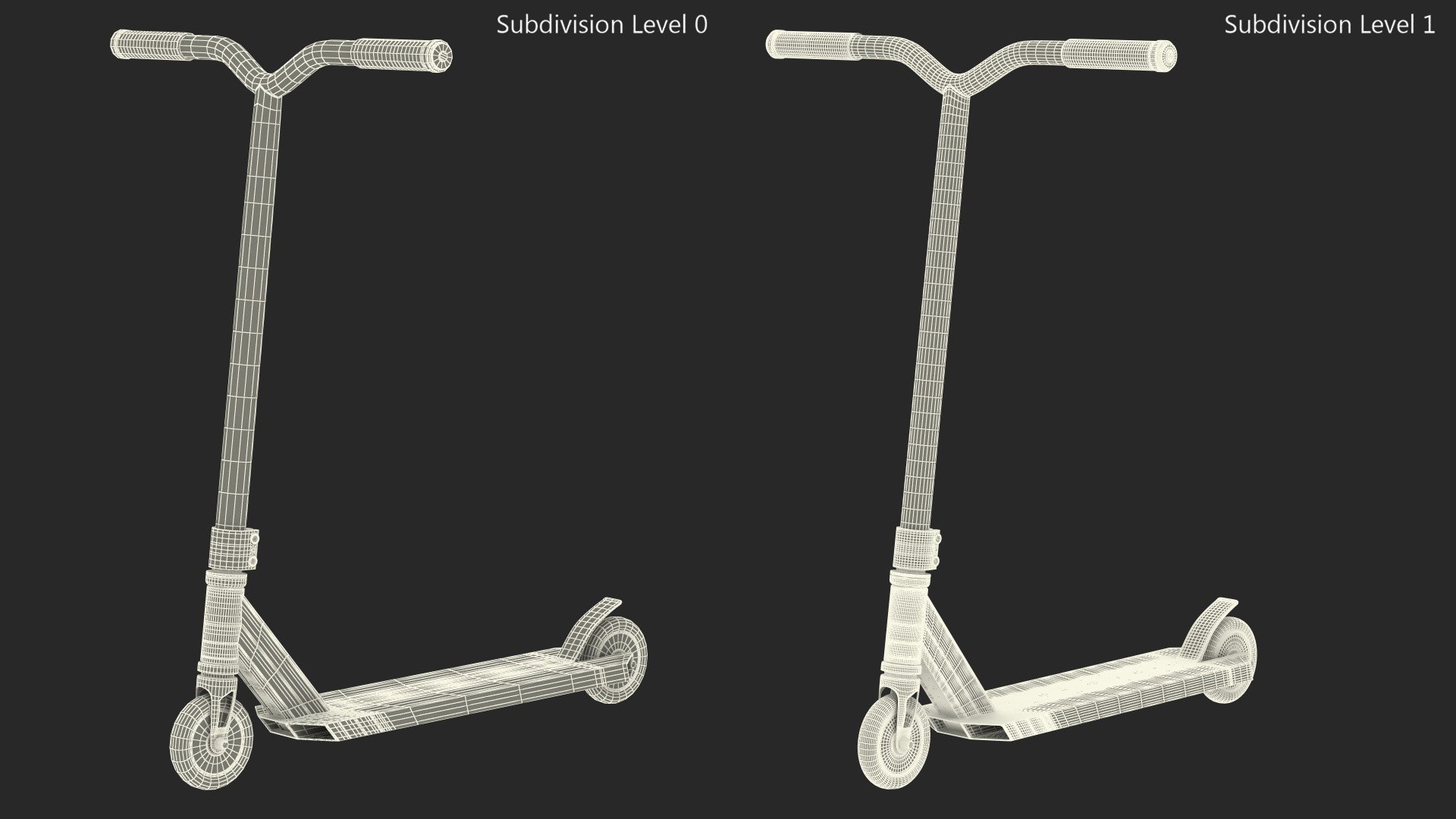 Trick Scooter for Kids Red 3D - TurboSquid 2026055