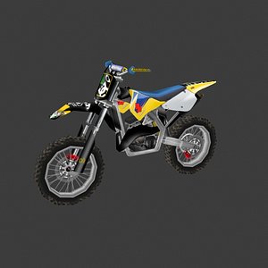 3d model dirt bike