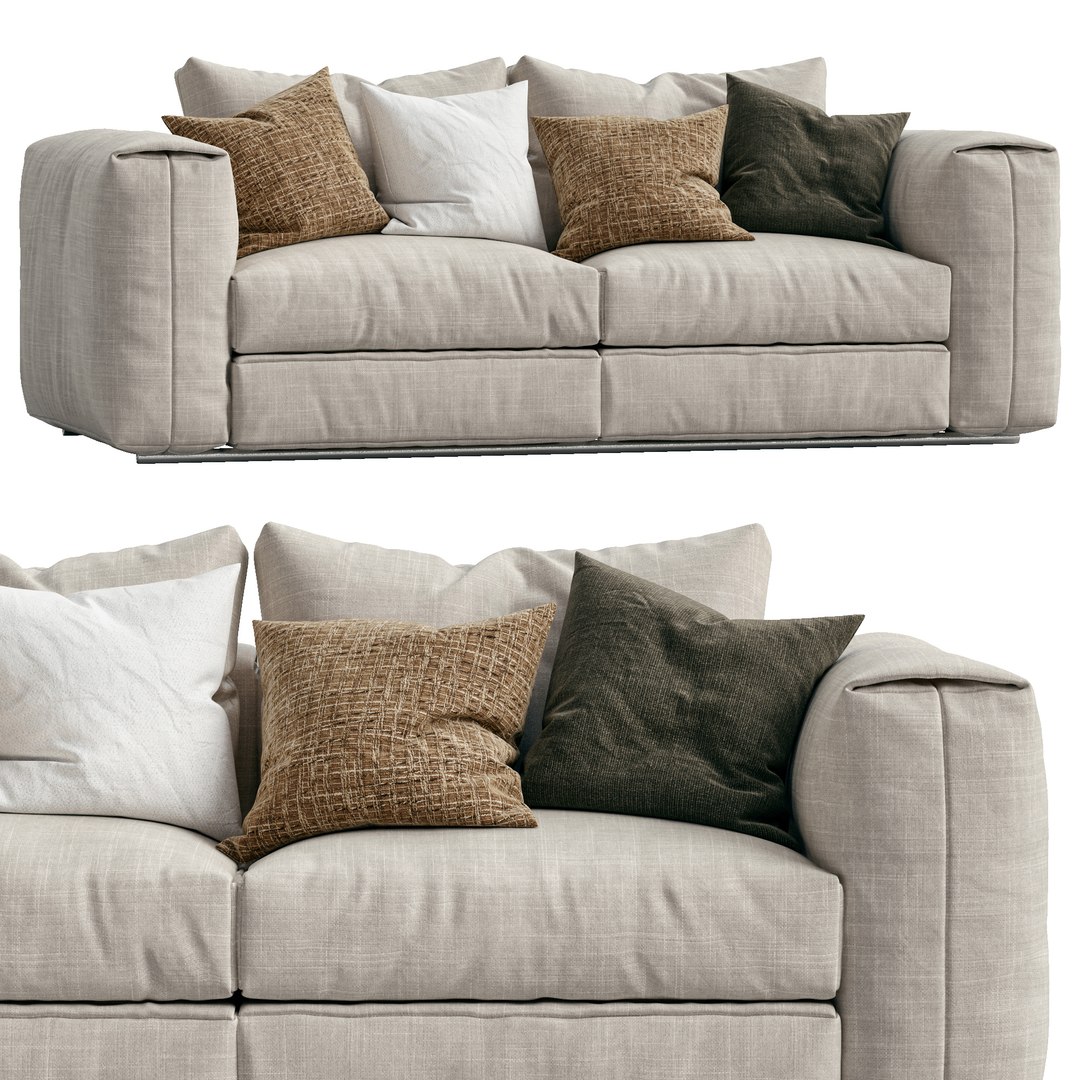 Flexform Sofa Asolo Model - TurboSquid 1672848