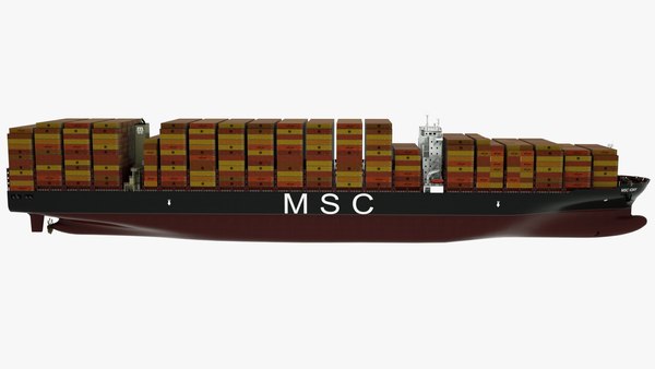 3D Container Ship MSC Igny model - TurboSquid 1730004