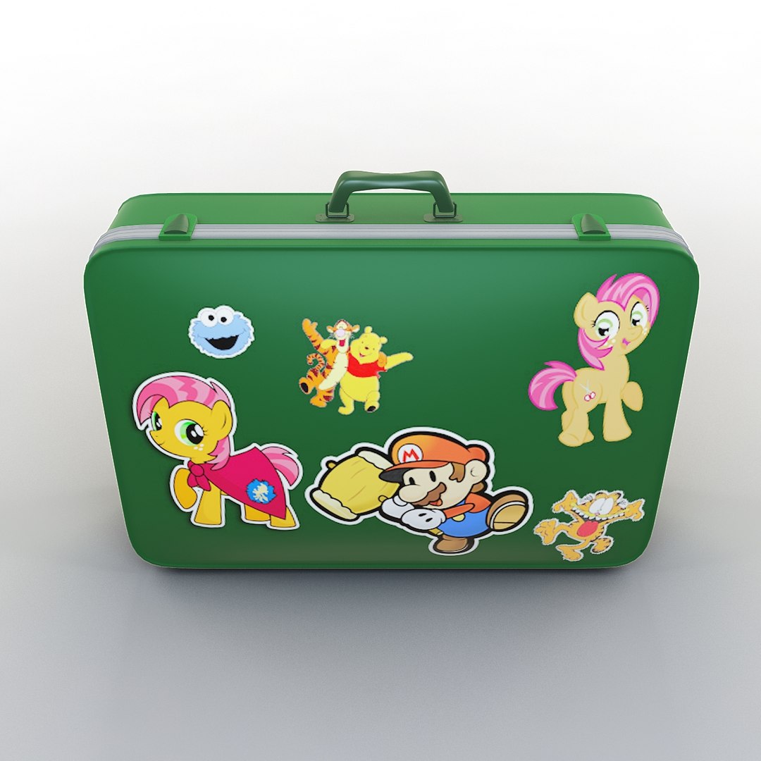 3D cartoon suitcase | 1145327 | TurboSquid