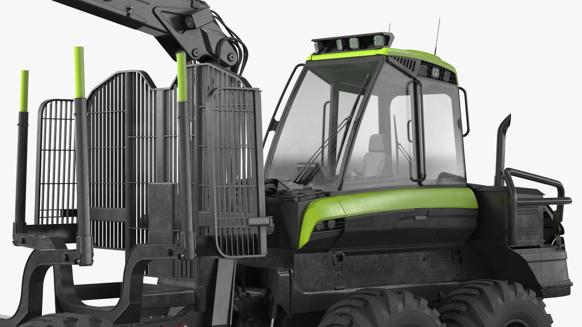 Forwarder Forestry Vehicle Rigged Model - TurboSquid 1905942