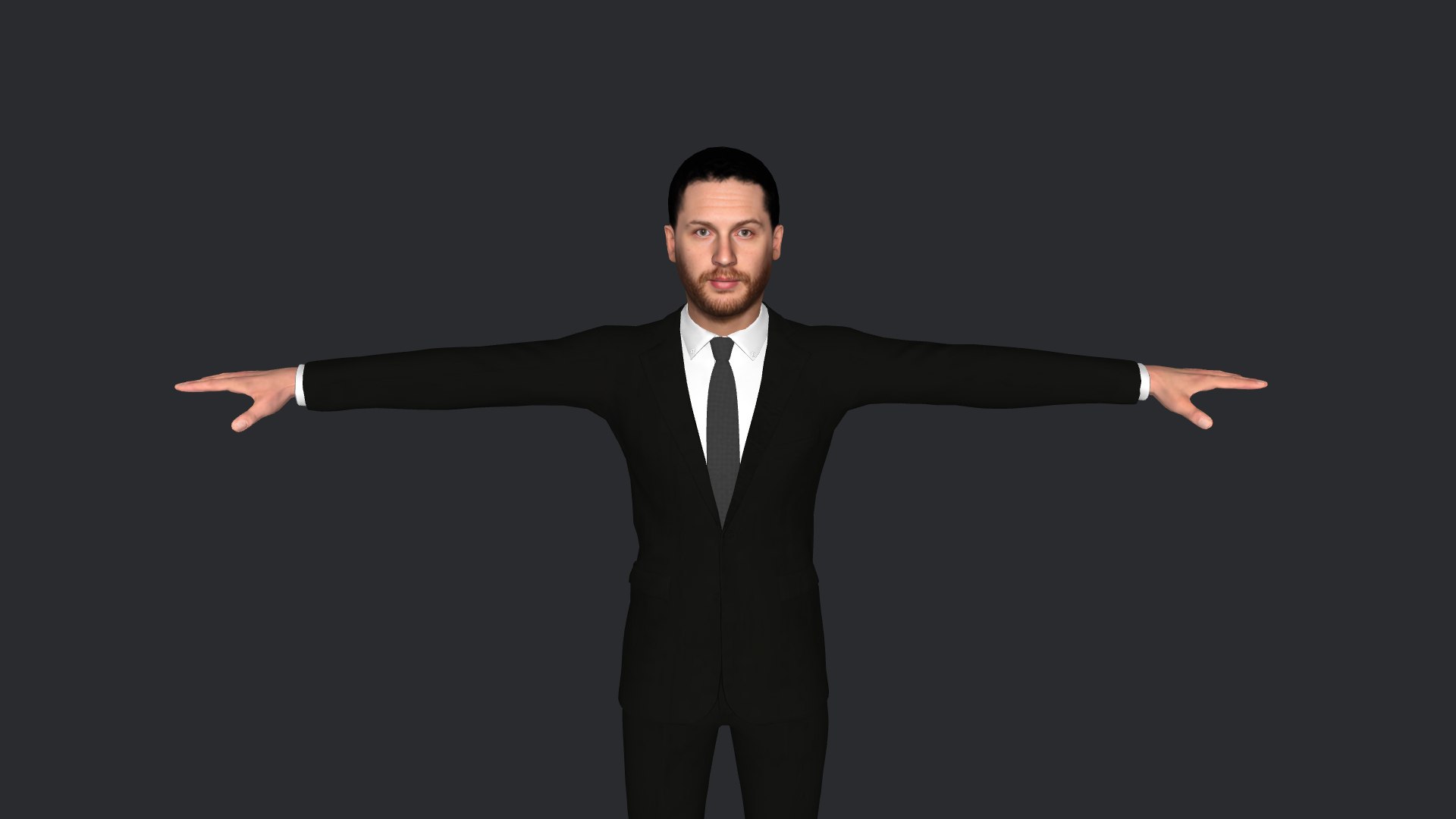Tom Hardy Hyper Realistic Full Body Fully Rigged 3D Character 3D ...