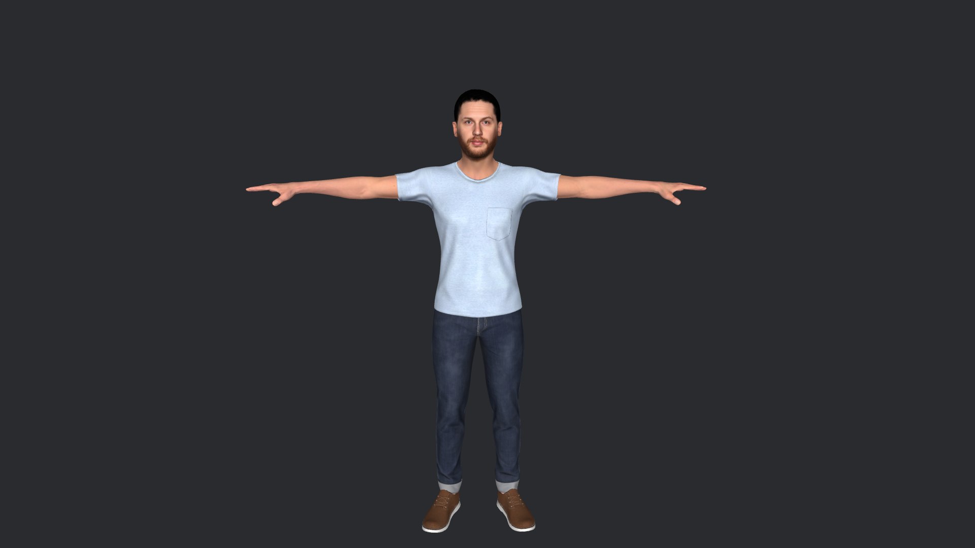 Tom Hardy Hyper Realistic Full Body Fully Rigged 3D Character 3D ...